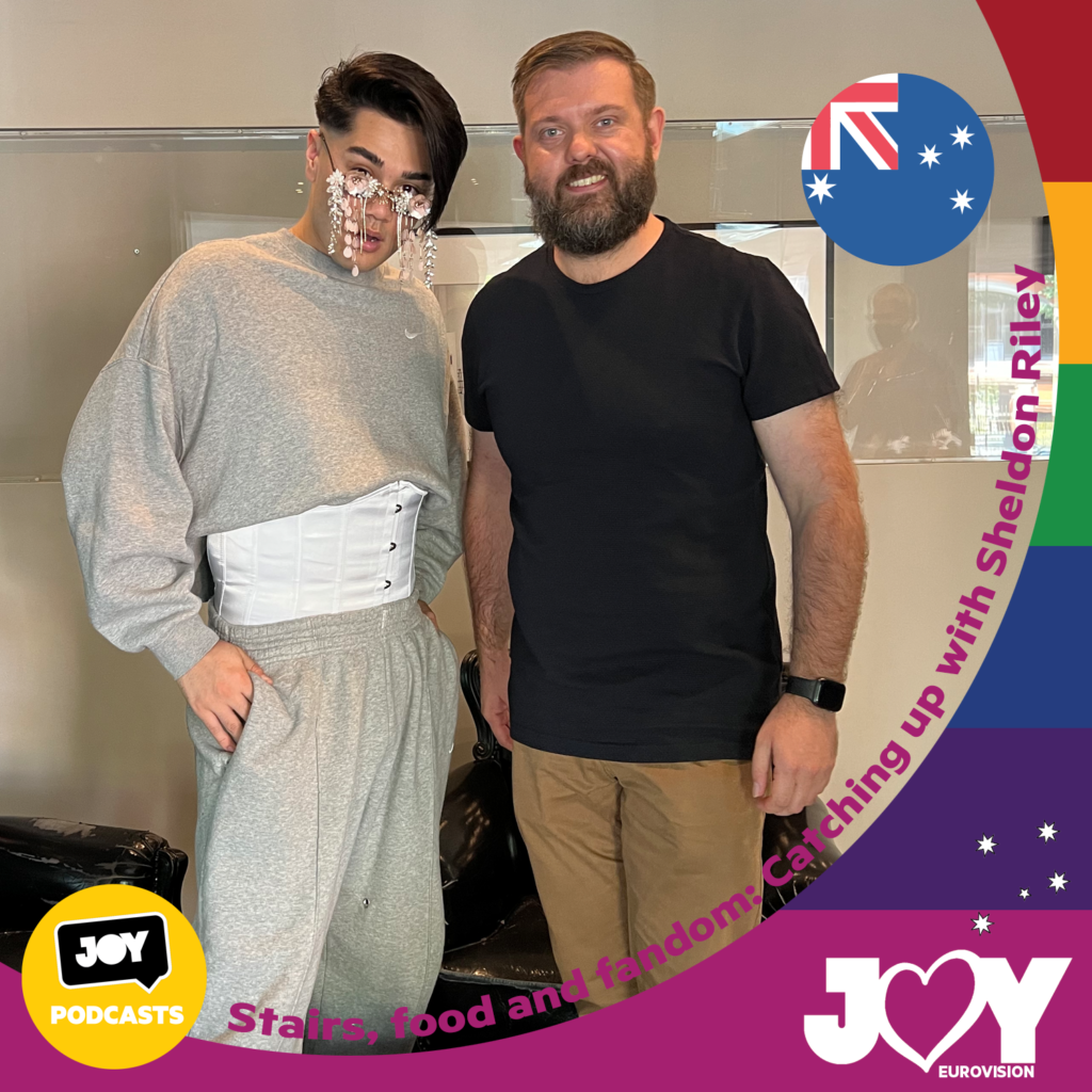 Stairs, food and fandom: Catching up with Sheldon Riley | JOY Eurovision