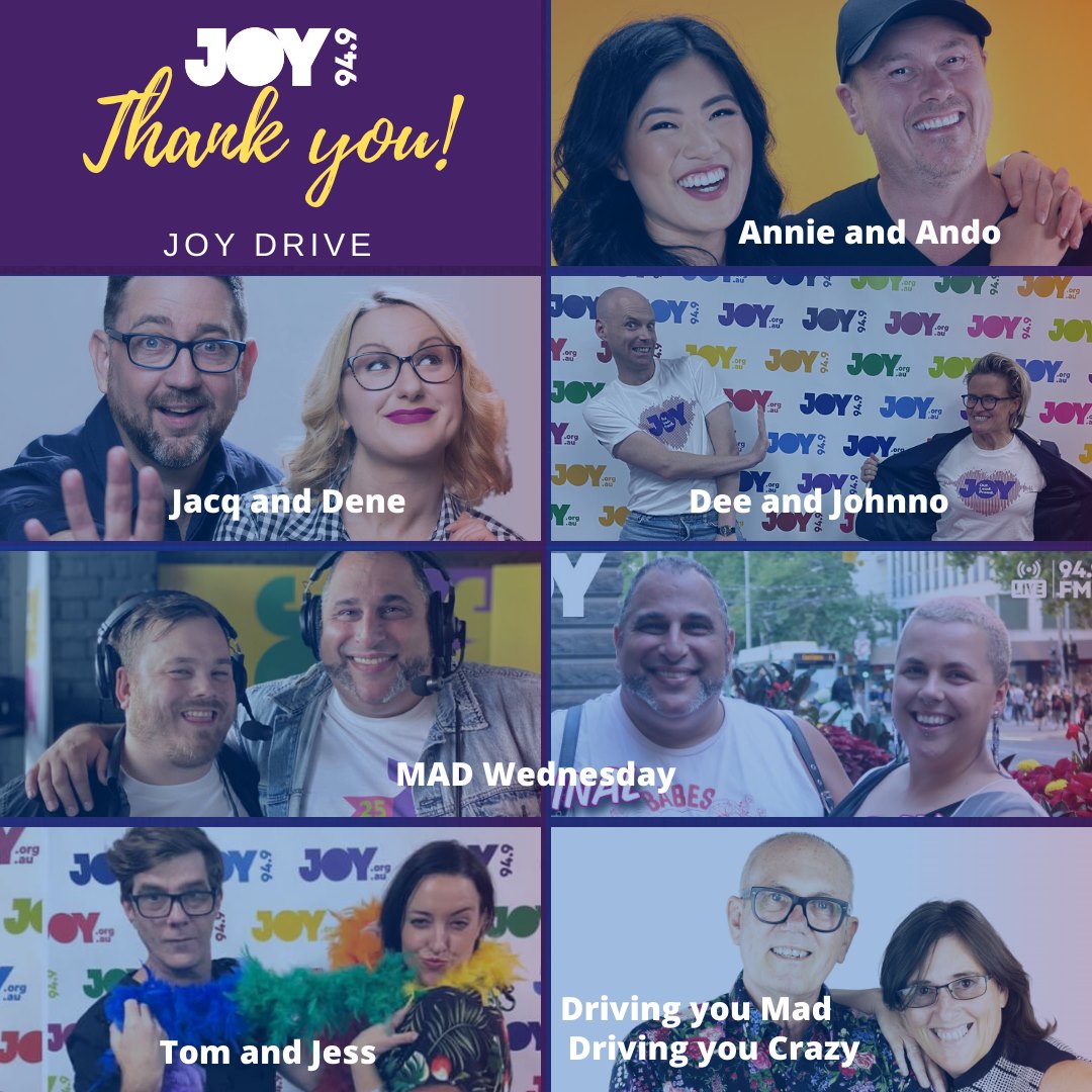A heartfelt thank you to all our drive show presenters! | JOY Media